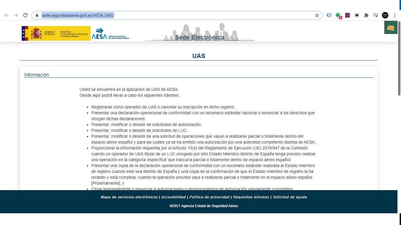 NORMATIVA EUROPEA DRONES 2021. REGISTRO EN AESA. Volar Mi Drone